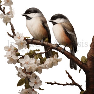 Chickadee Clipart | Set-2 | 10 High Quality Pngs, Digital Download ...