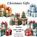 Christmas Gifts Clipart 10 High Quality Pngs Christmas Gifts - Etsy
