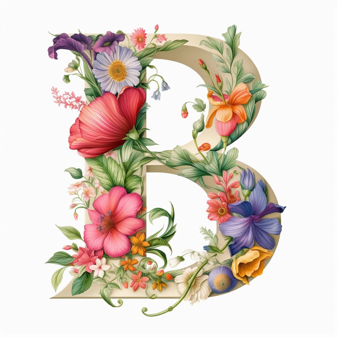 Letter B Clipart, 10 High Quality Jpgs, Nursery Art, Instant Digital ...