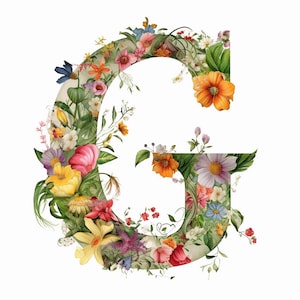 Letter G Clipart, 10 High Quality Jpgs, Nursery Art, Instant Digital ...