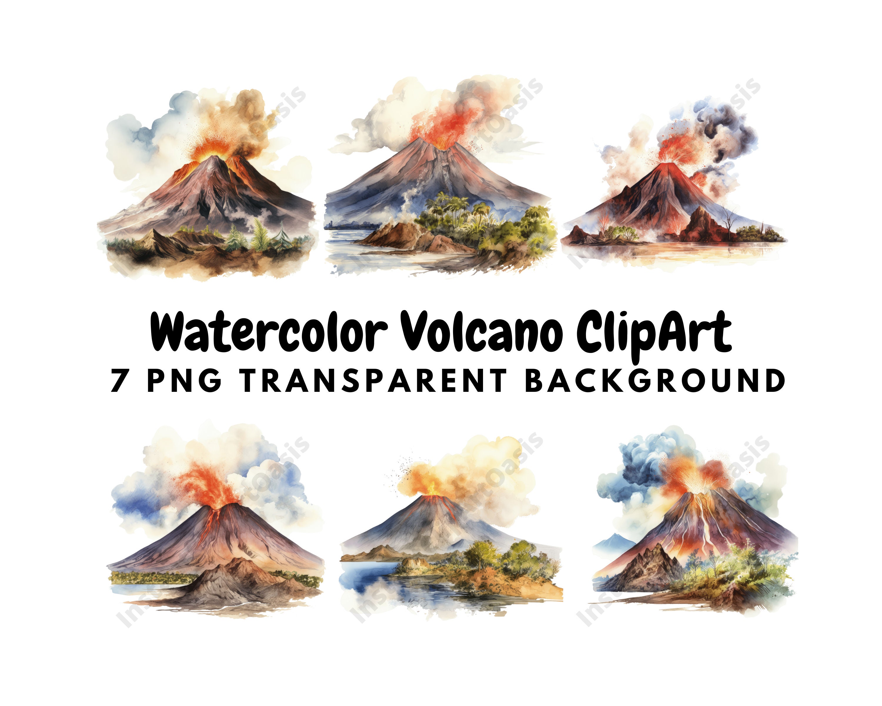 Volcano Eruption Clipart