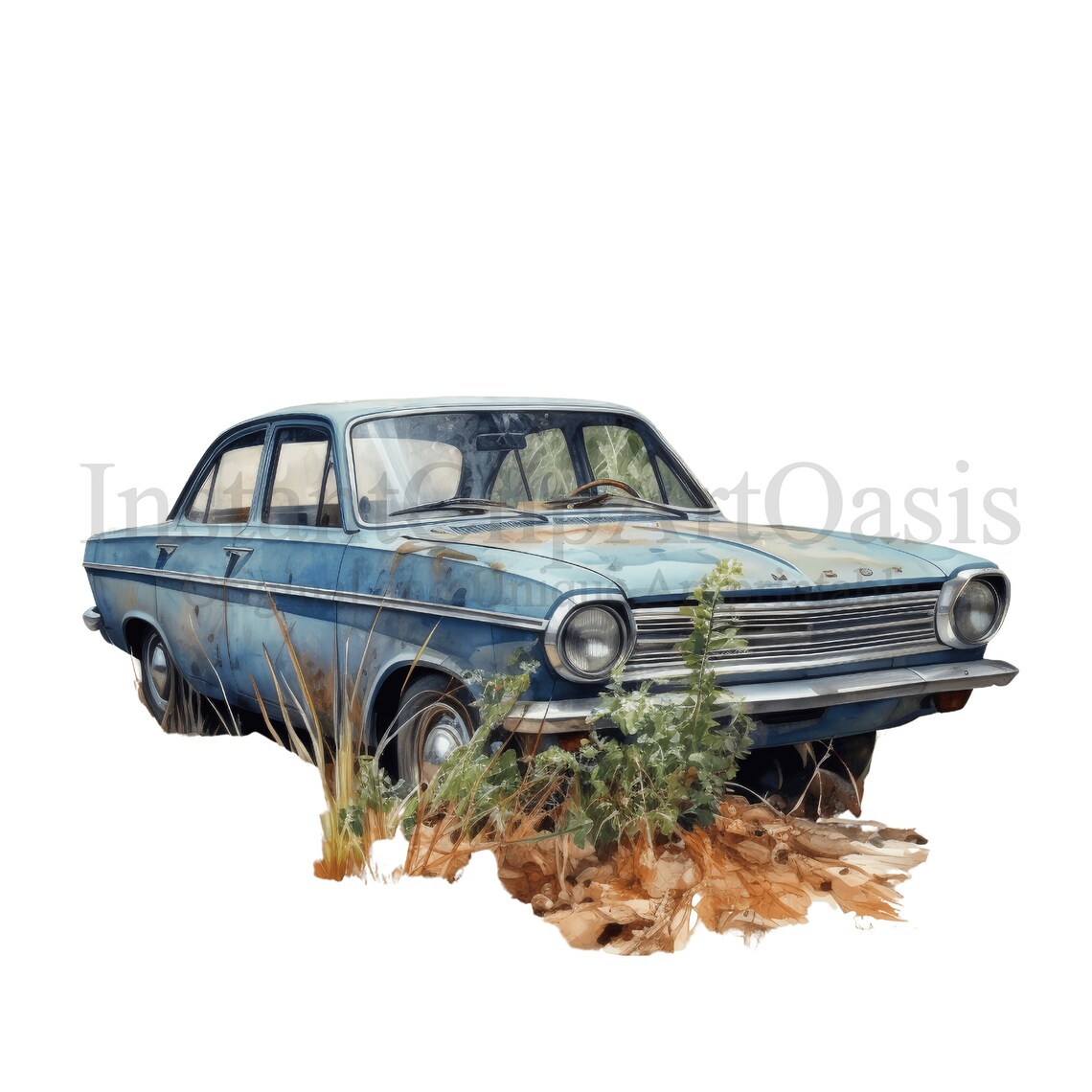 Abandoned Cars Clipart - 10 High Quality Pngs, Instant Digital Download ...