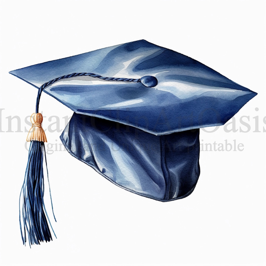 Graduation Hat Clipart, 10 High Quality Jpgs, Nursery Art, Digital ...