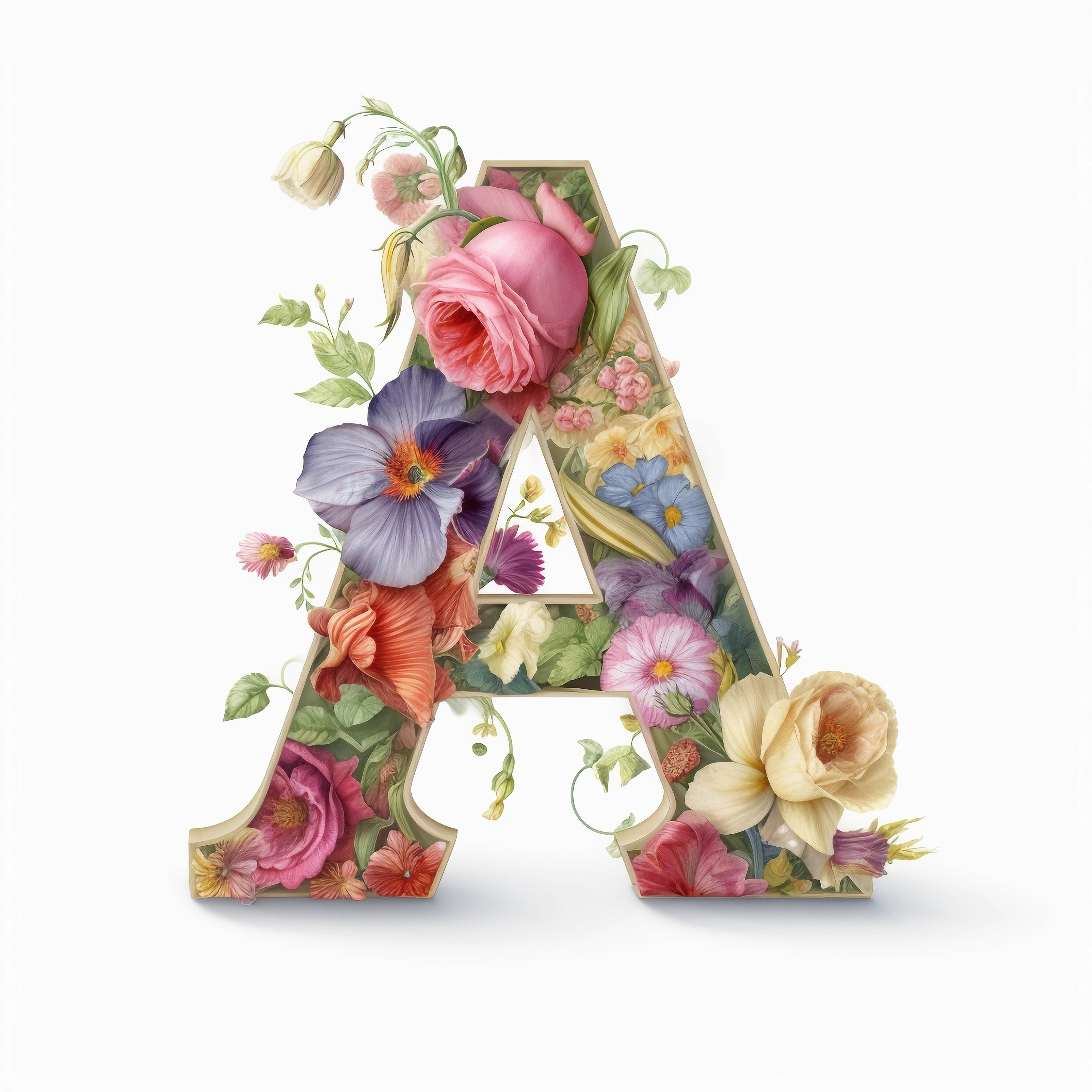Letter A Clipart, 10 High Quality Jpgs, Nursery Art, Instant Digital ...