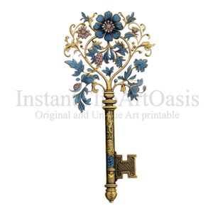 Enchanted Keys Clipart, 10 High Quality Pngs, Digital Download ...