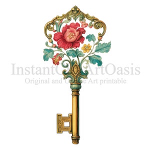 Enchanted Keys Clipart, 10 High Quality Pngs, Digital Download ...
