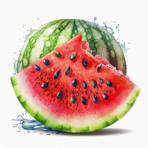 Watermelon Clipart, 10 High Quality Jpgs, Nursery Art | Clip Art, Card ...