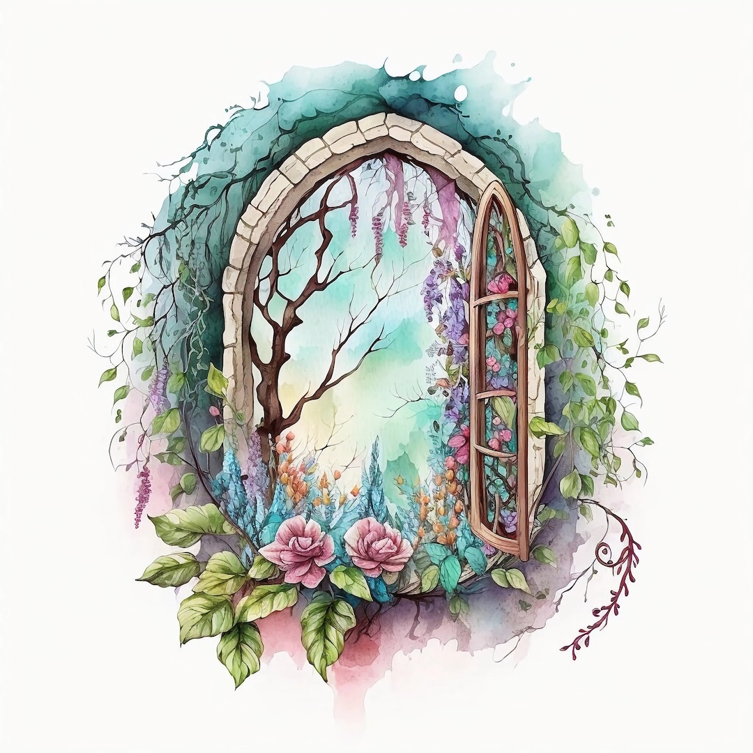 Fairy Windows Clipart, 10 High Quality Jpgs, Nursery Art, Digital ...