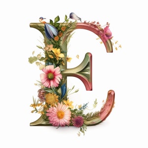 Letter E Clipart, 10 High Quality Jpgs, Nursery Art, Instant Digital ...