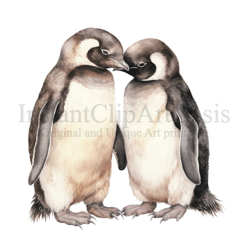 Penguin Friends Clipart, 10 High Quality Pngs, Nursery Art | Card ...