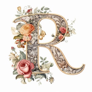 Letter R Clipart, 10 High Quality Jpgs, Nursery Art, Instant Digital ...