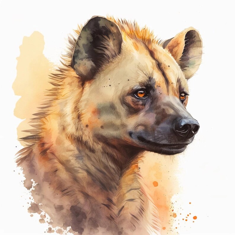 Hyena Clipart 10 High Quality Jpgs Nursery Art Instant - Etsy