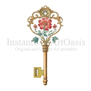 Enchanted Keys Clipart, 10 High Quality Pngs, Digital Download ...