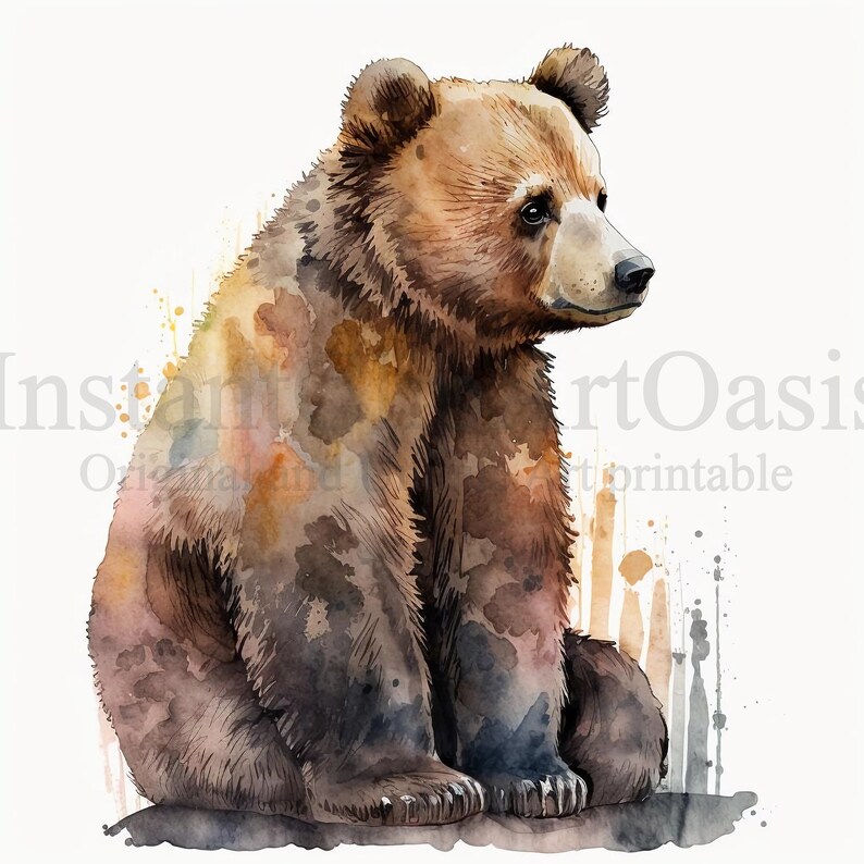 Bear Clipart, 10 High Quality Jpgs, Nursery Art | Card Making, Clip Art ...