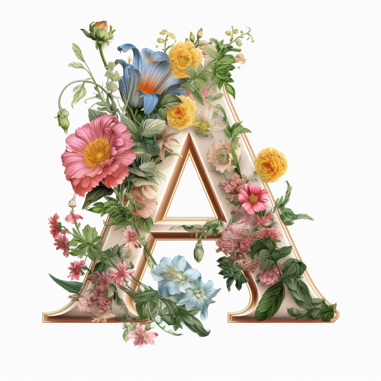 Letter A Clipart, 10 High Quality Jpgs, Nursery Art, Instant Digital ...