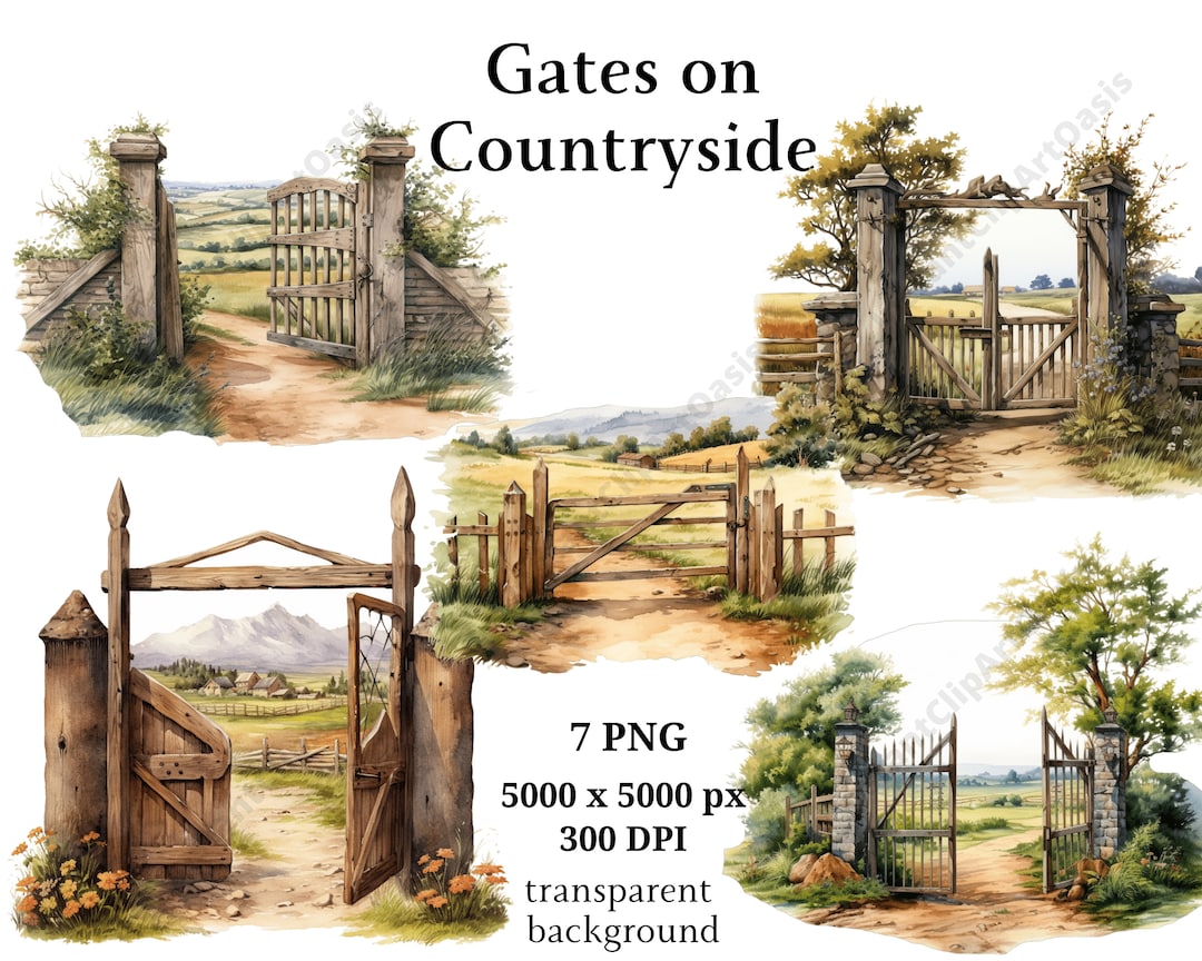 Gates on Countryside Clipart, 7 High Quality Pngs, Countryside Clipart ...