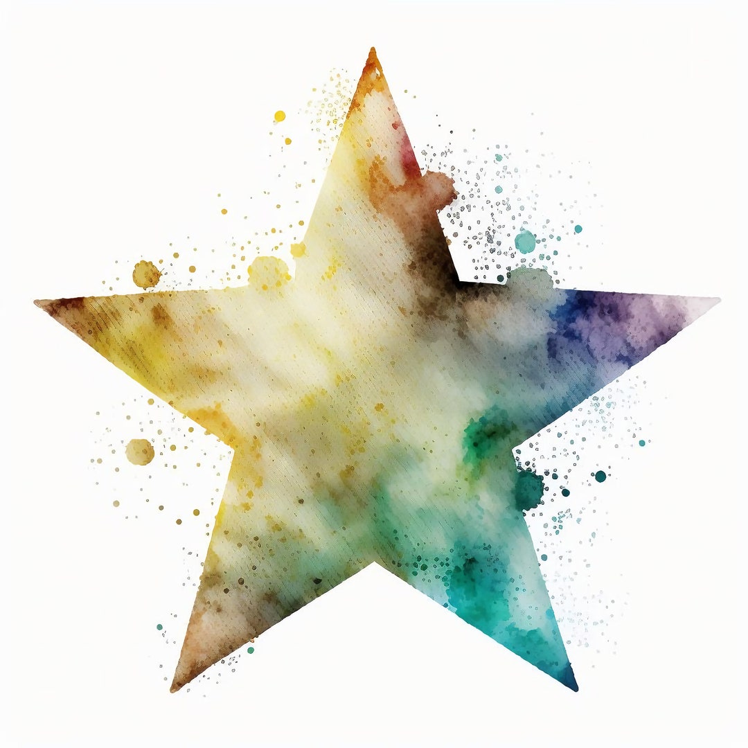 Star Clipart, 10 High Quality Jpgs, Nursery Art, Instant Digital ...