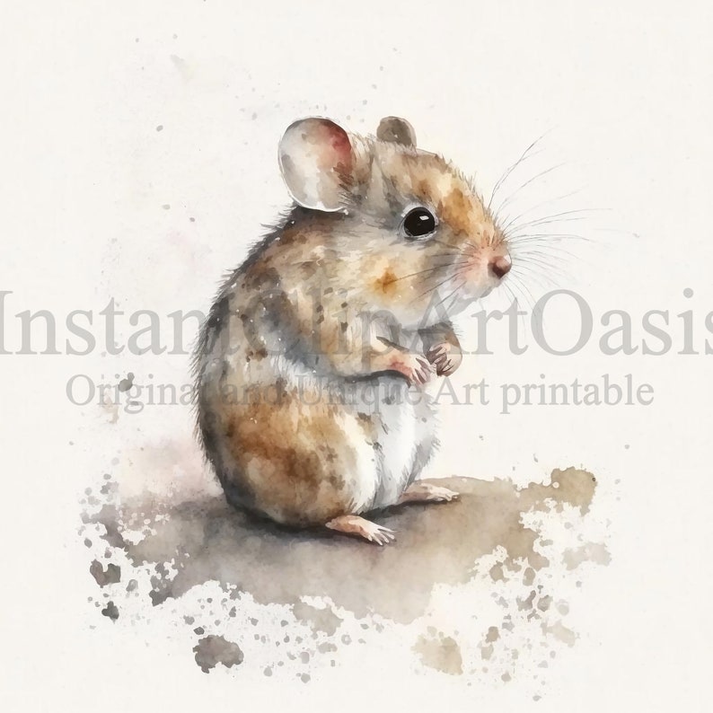 Cute Mouse Clipart 9 High Quality Jpgs Nursery Art Card - Etsy