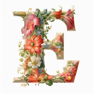 Letter E Clipart, 10 High Quality Jpgs, Nursery Art, Instant Digital ...