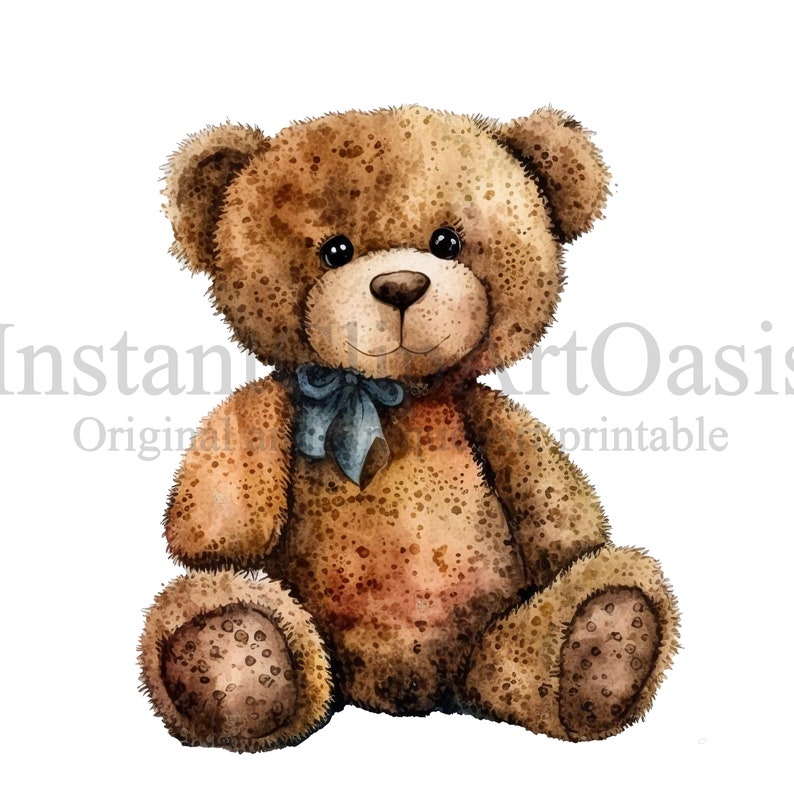 Teddy Bear Clipart 10 High Quality Pngs Nursery Art Instant - Etsy