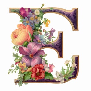 Letter E Clipart, 10 High Quality Jpgs, Nursery Art, Instant Digital ...