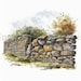 Rustic Stone Walls Clipart, 10 High Quality Jpgs, Watercolor Art ...