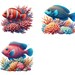Vibrant Coral Reef Fish Clipart - 11 Pngs - Digital Download, Marine ...