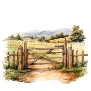 Gates on Countryside Clipart, 7 High Quality Pngs, Countryside Clipart ...