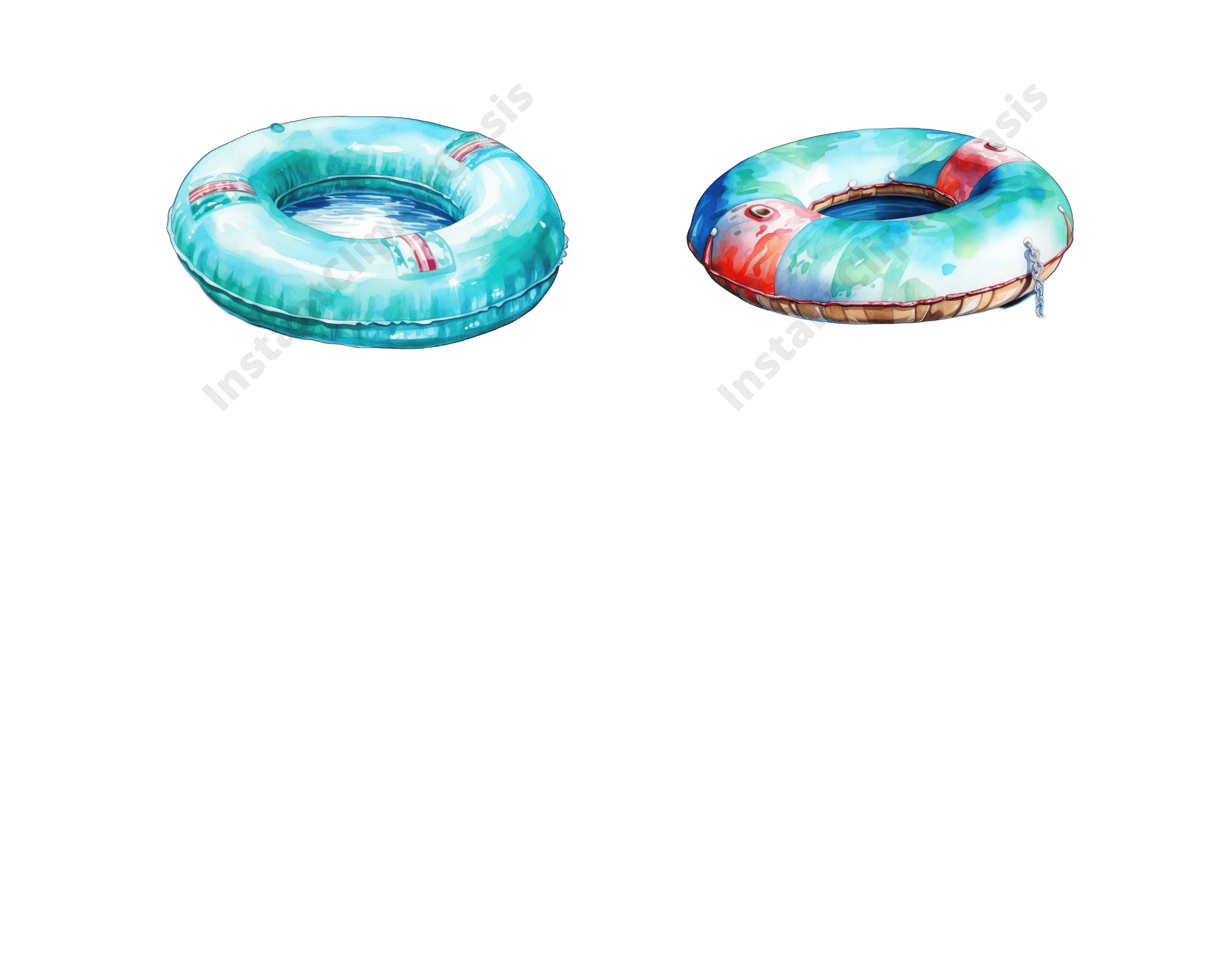 Lifebuoy Clipart - 10 High Quality Pngs, Nursery Art, Digital Download ...
