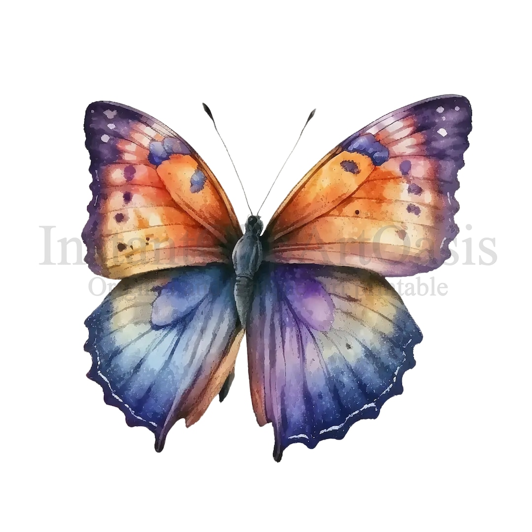 Butterfly Clipart, 10 High Quality Pngs Transparent Background | Card ...