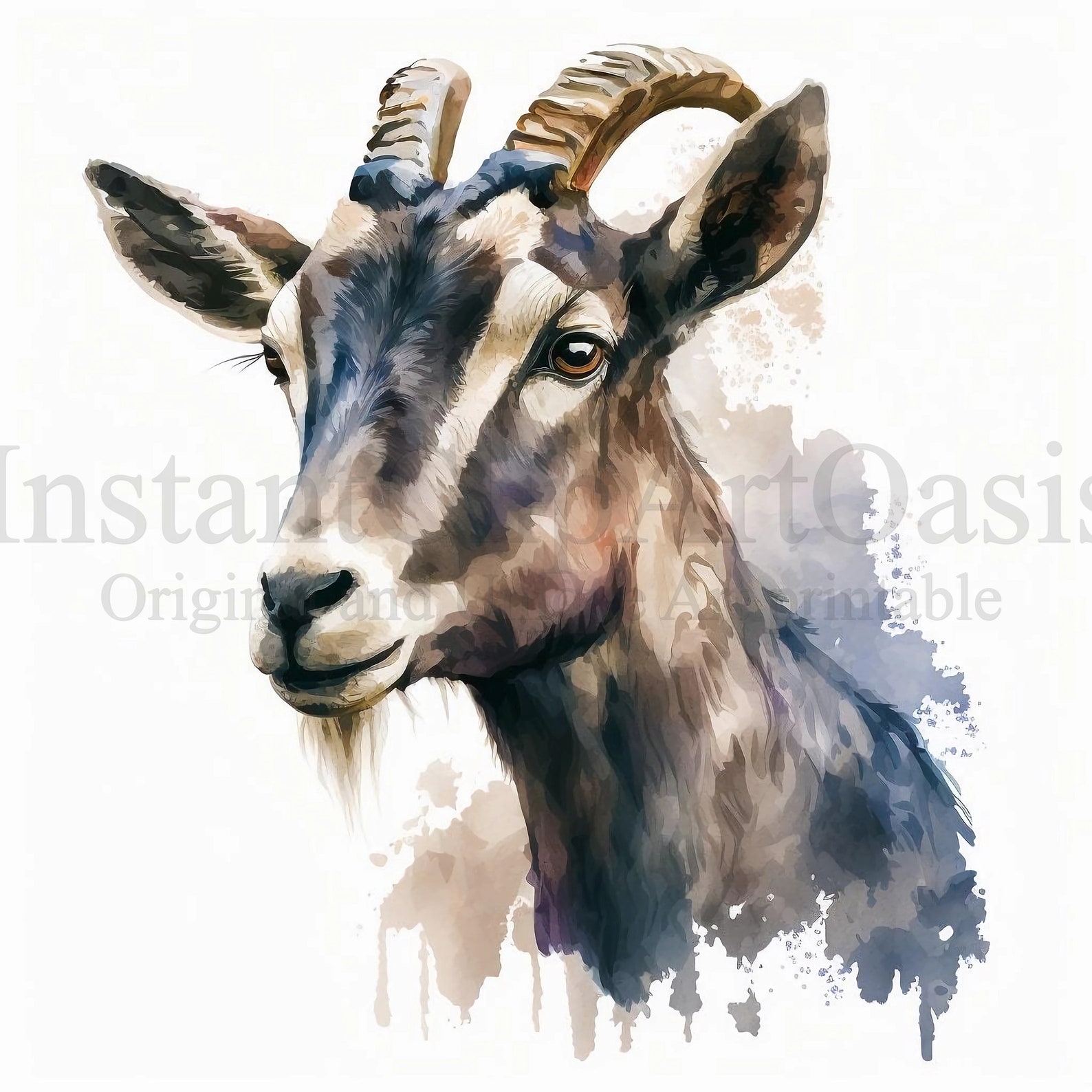 Goat Clipart, 6 High Quality Jpgs, Nursery Art | Card Making, Clip Art ...