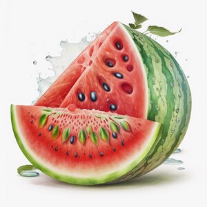Watermelon Clipart, 10 High Quality Jpgs, Nursery Art | Clip Art, Card ...
