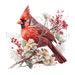 Red Cardinal Clipart, 10 High Quality Pngs, Nursery Art, Digital ...