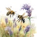 Buzzing Bees Clipart 10 High Quality Jpgs Digital Download - Etsy