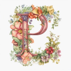 Letter P Clipart, 10 High Quality Jpgs, Nursery Art, Instant Digital ...