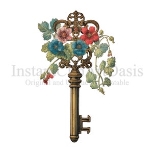Enchanted Keys Clipart, 10 High Quality Pngs, Digital Download ...