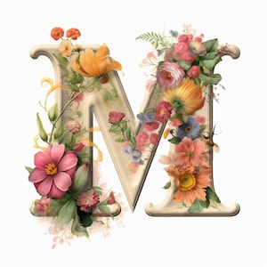 Letter M Clipart, 10 High Quality Jpgs, Nursery Art, Instant Digital ...