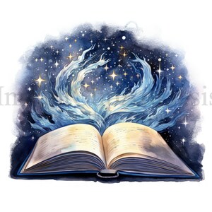 Dream Books Clipart, 10 High Quality Jpgs, Instant Digital Download ...