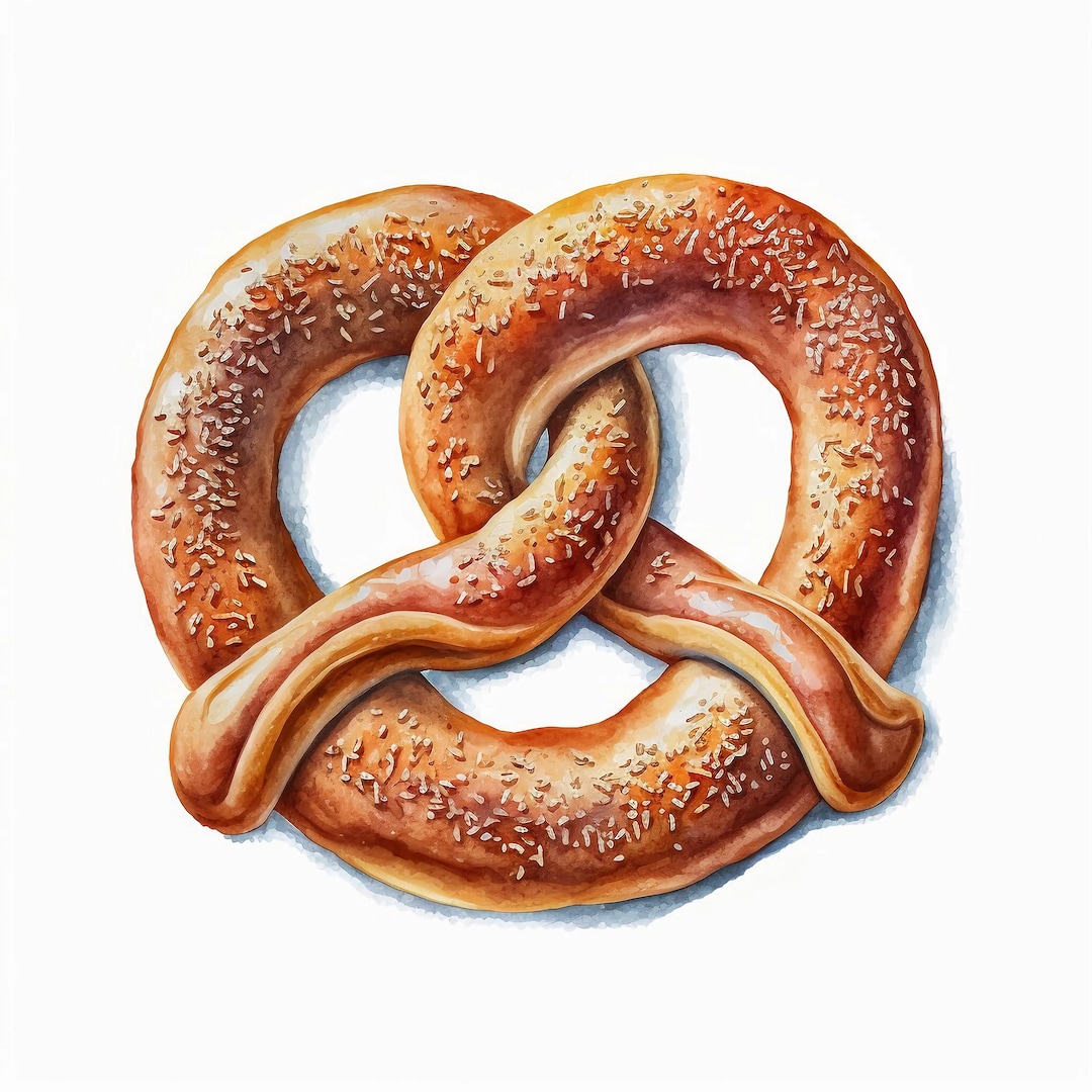 Pretzel Clipart, 10 High Quality Jpgs, Nursery Art, Instant Digital ...