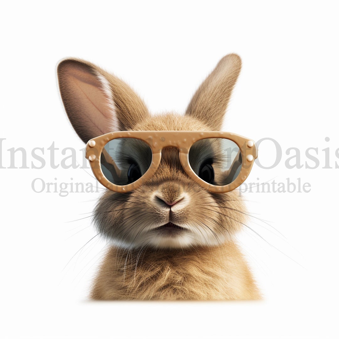 Cool Bunnies Clipart, 10 High Quality Jpgs, Nursery Art, Digital ...