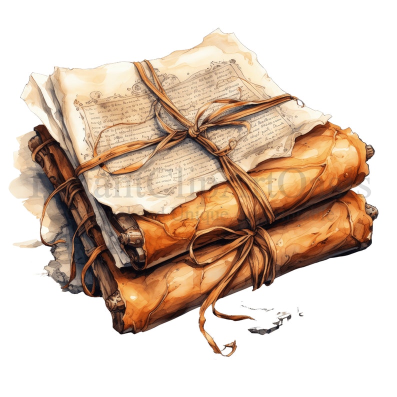 Antique Parchment Clipart - 10 High Quality Pngs, Digital Download ...