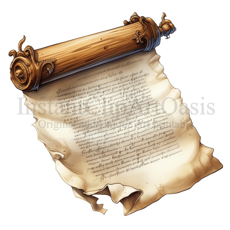 Antique Parchment Clipart - 10 High Quality Pngs, Digital Download ...