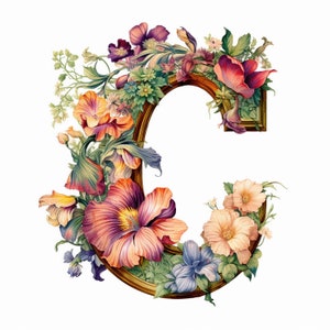 Letter C Clipart, 10 High Quality Jpgs, Nursery Art, Instant Digital ...