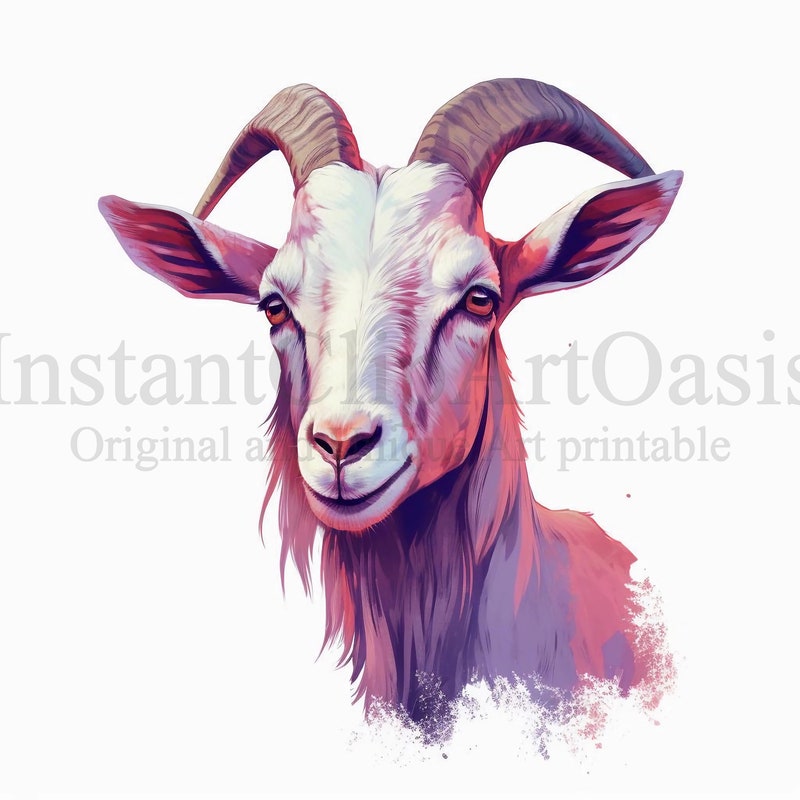 Goat Print - Etsy