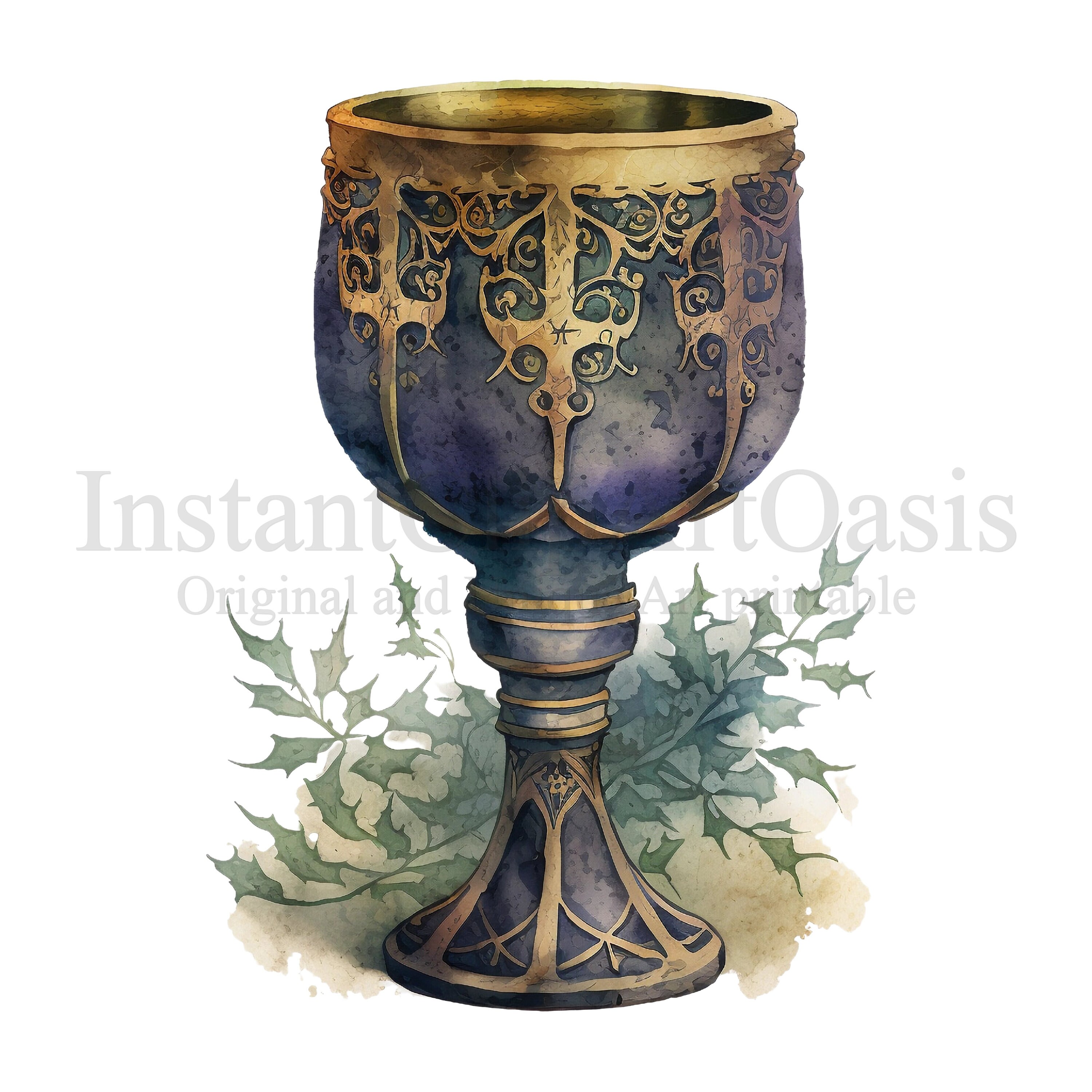 Goblet Clipart, 10 High Quality Pngs, Nursery Art, Instant Digital ...