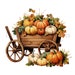 Wheelbarrow & Pumpkins Clipart, 10 High Quality Pngs Halloween Clipart ...