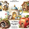 Bunny House Clipart - 10 High Quality Pngs, Digital Planners, Junk ...