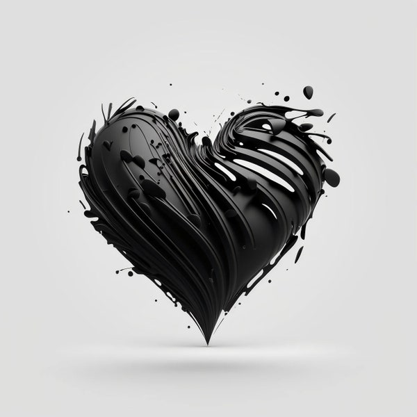 Heart Digital Art - Etsy