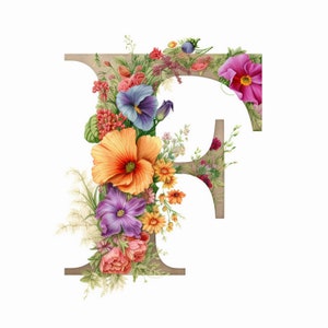 Letter F Clipart, 10 High Quality Jpgs, Nursery Art, Instant Digital ...