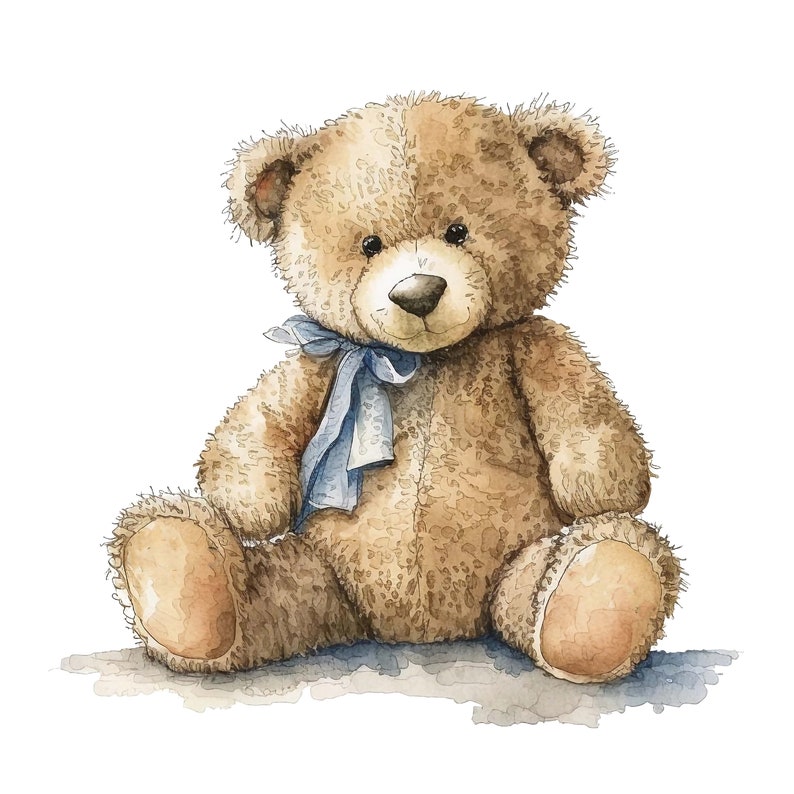 Teddy Bear Clipart 10 High Quality Pngs Nursery Art Instant - Etsy